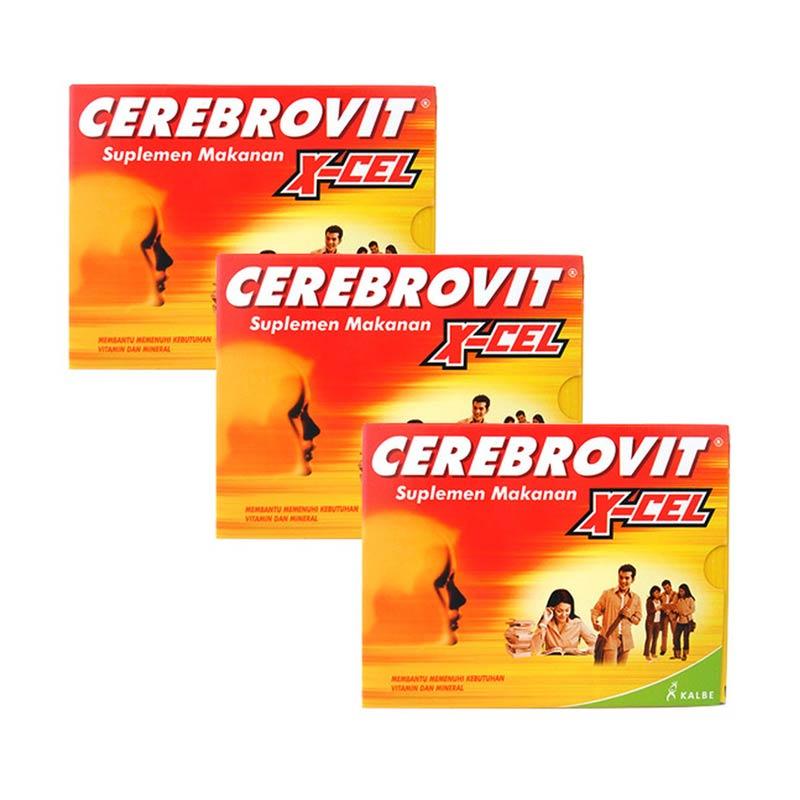 Jual Cerebrovit X-cel Suplemen [3 Box] di Seller APOTEK MART - Poris ...