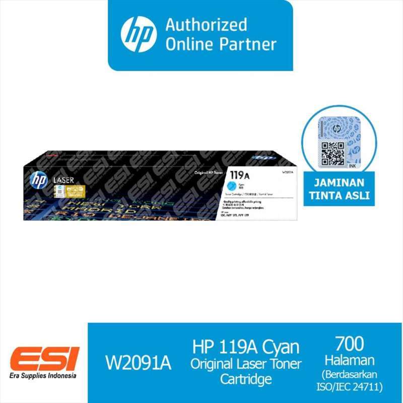 Jual HP 119A Cyan Original Laser Toner Cartridge (W2091A) di Seller Era ...