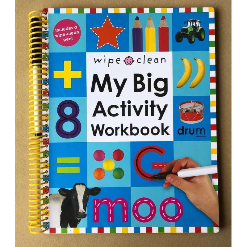 Jual wipe clean my big activity book by Roger priddy - buku import anak ...