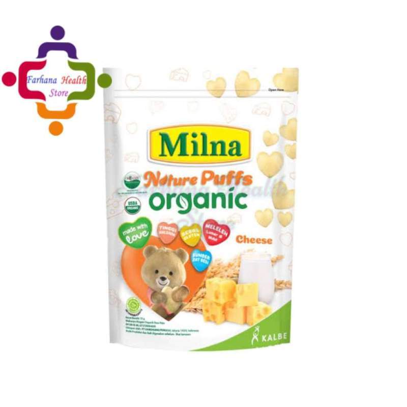 Jual Original Milna Nature Puff Organic Cheese 15g di Seller Farhana ...