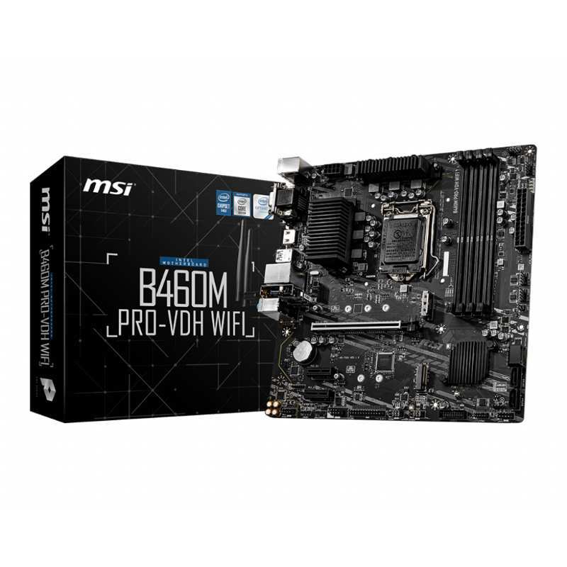 Promo Msi B460m Pro-vdh Wifi - Intel B460 Ddr4 Micro Atx Lga 1200 ...