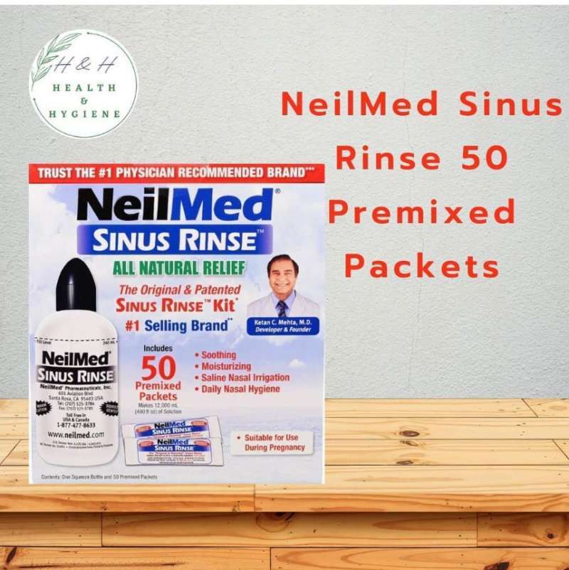 Jual NeilMed, The Original & Patented Sinus Rinse Kit, 50 Premixed ...
