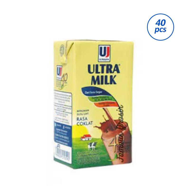 Promo Ultra Jaya Rasa Cokelat Susu Ultra Milk [125 mL/ 40 pcs] Diskon ...