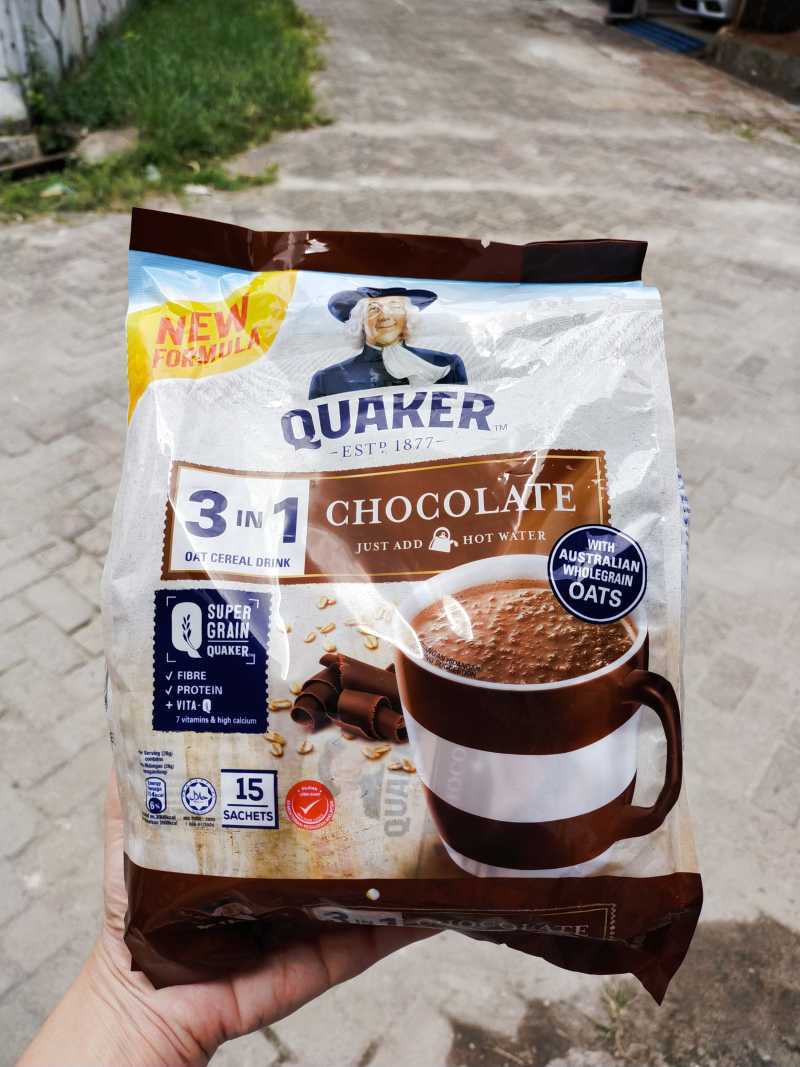 Jual QUAKER 3 IN 1 CHOCOLATE di Seller felz onlineshop - Gebang Raya ...