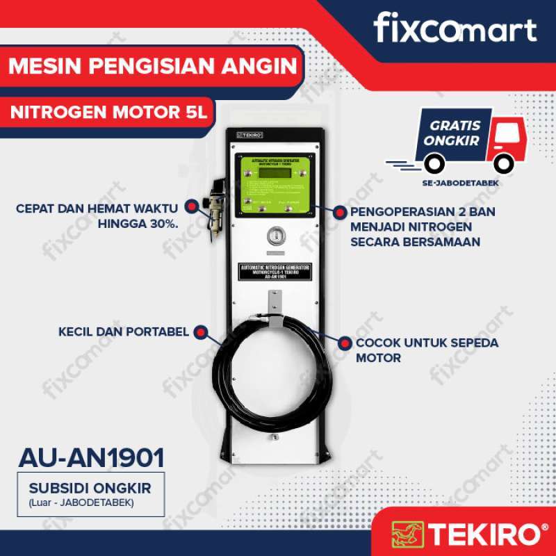 Jual Tekiro Mesin Isi Angin Ban Nitrogen Motor 5 L Gratis Ongkir Pulau ...