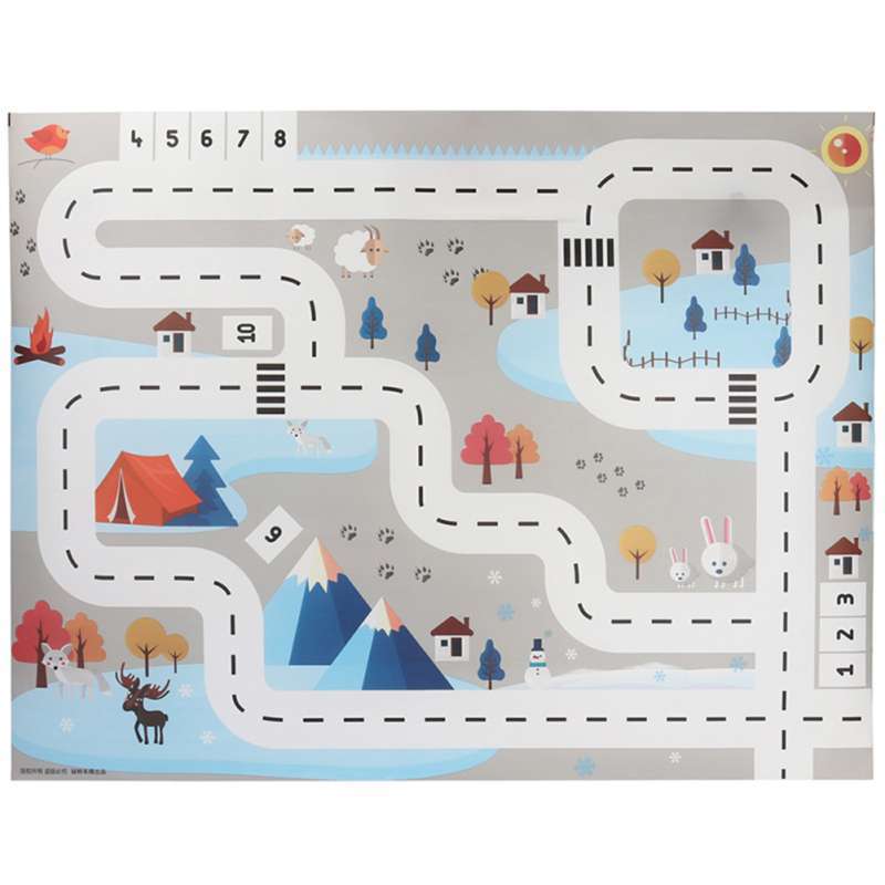 Jual Bluelans Kids Play City Road Map Waterproof Playmat Traffic Sign ...