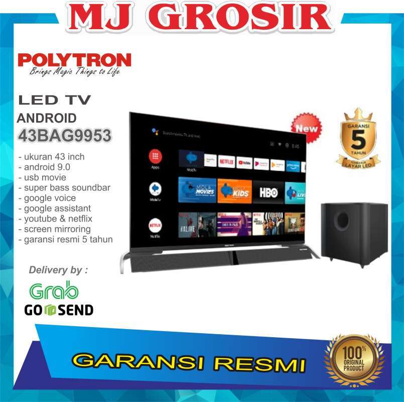 TV Polytron 43 Inch LED - Harga Terbaru Mei 2024 & Gratis Ongkir | Blibli
