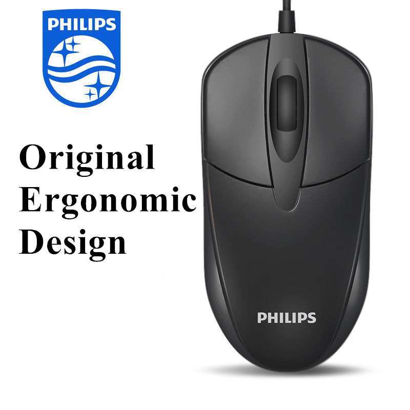 Jual Philips ori Ergonomic Wired Gaming Mouse USB Computer Mouse Gamer ...
