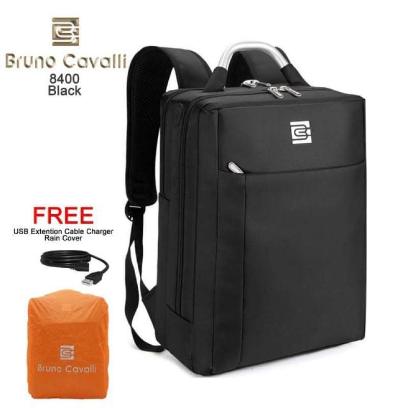 Jual Bruno Cavalli Mii 4 18l Usb Backpack Formal Style 8400 - Tas ...
