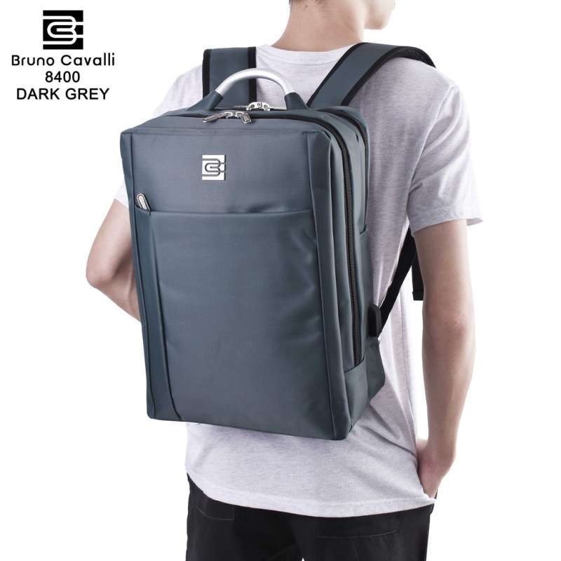 Jual Bruno Cavalli Mii 4 18l Usb Backpack Formal Style 8400 - Tas ...