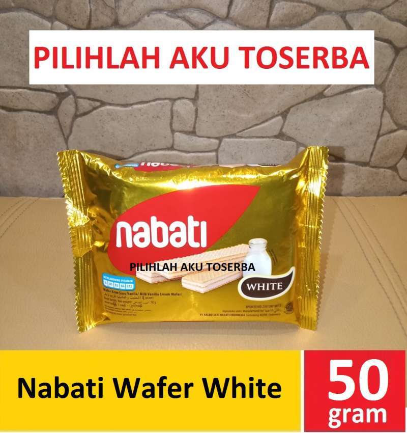 Jual Nabati Wafer WHITE VANILLA 50 gr - (HARGA SATUAN) di Seller ...