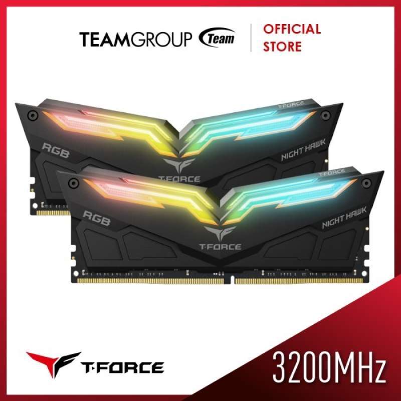 Promo Team Memory TForce Night Hawk RGB V2 2x8GB PC 3200 DDR4 - Black Diskon 17% di Seller ...