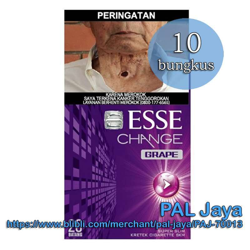 Jual Rokok Esse Change Grape 20 batang [1 slof / 10 bungkus] di Seller ...