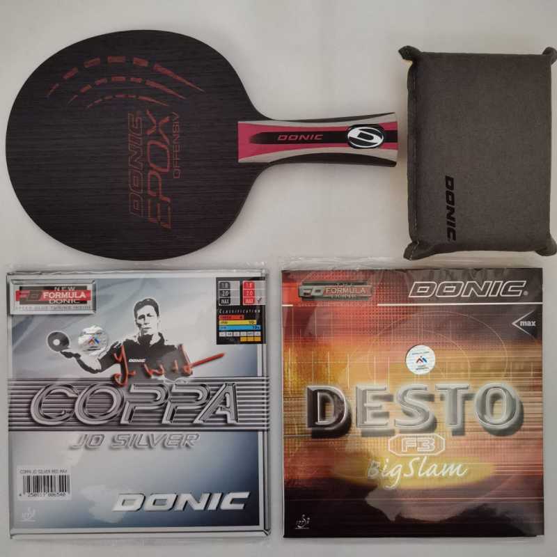 Jual Bet tenis meja Donic Epox Offensive plus karet lengkap satu Set di ...