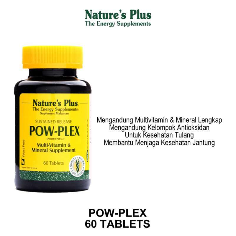 Promo NATURES PLUS NATURE PLUS POW PLEX MULTIVITAMIN DAN MINERAL Diskon ...
