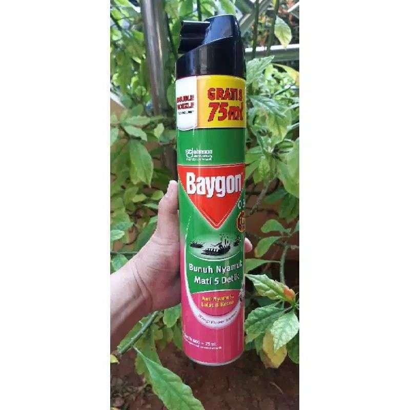 Jual Baygon Aerosol Flower Garden 600ml+75ml Di Seller Gieshop2010 ...