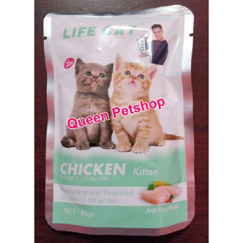 Jual Life cat wet food kitten sachet 85gram - Makanan kucing basah life ...
