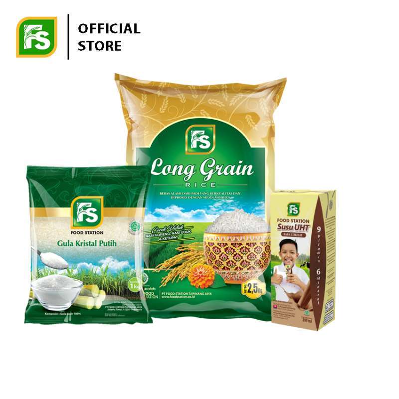 Jual FS Bundling FS Long Grain Green [2,5 Kg] + FS Susu Sapi UHT Coklat ...