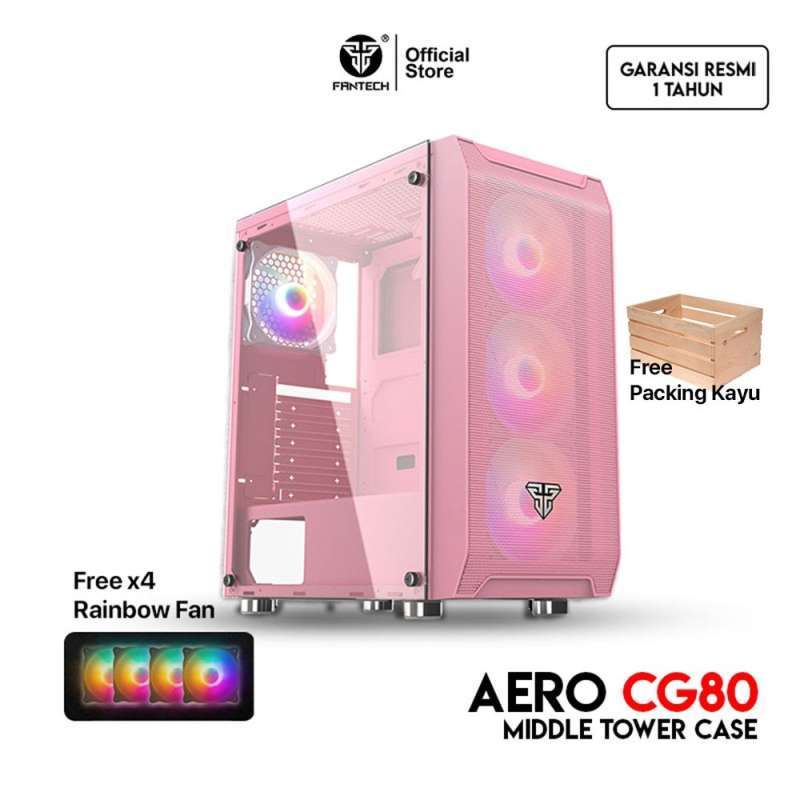 Jual Fantech AERO CG80 Komputer PC Gaming Case Tempered Glass di Seller ...