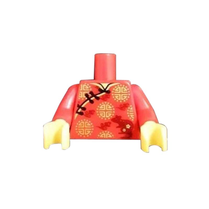 Jual Lego Torso Robe with Gold Hems, Gold Circle Symbols and Rat (BAM ...