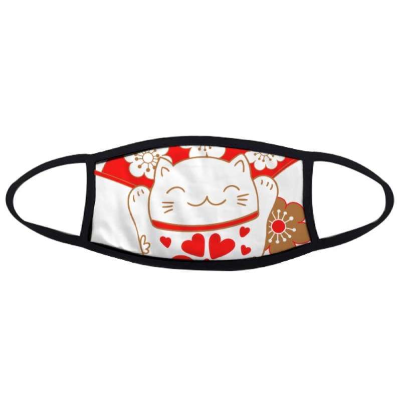 Jual Cherry Blossoms Lucky Fortune Cat Japan Bukti dingin dan topeng ...