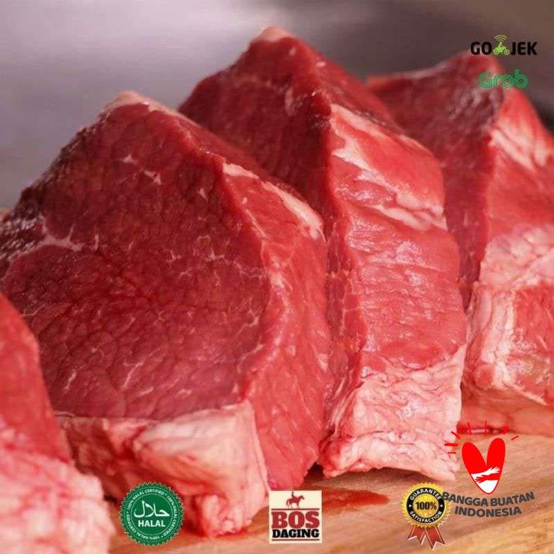 Jual Bos Daging Daging steak sirloin 1kg dijamin fresh segar Halal di ...