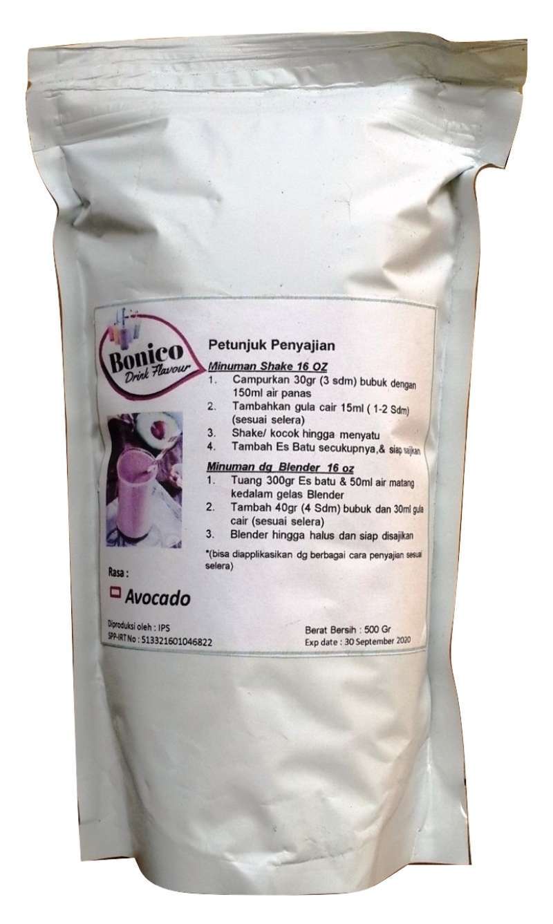 Jual Bonico Avocado Drink Powder Minuman Bubuk [500 G] Di Seller ...