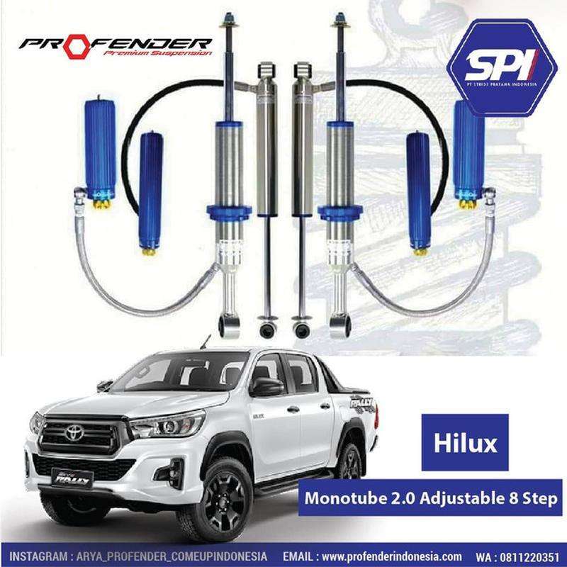 Jual PROFENDER SHOCK MONOTUBE 2.0 ADJUSTABLE 8 STEP HILUX di Seller ...