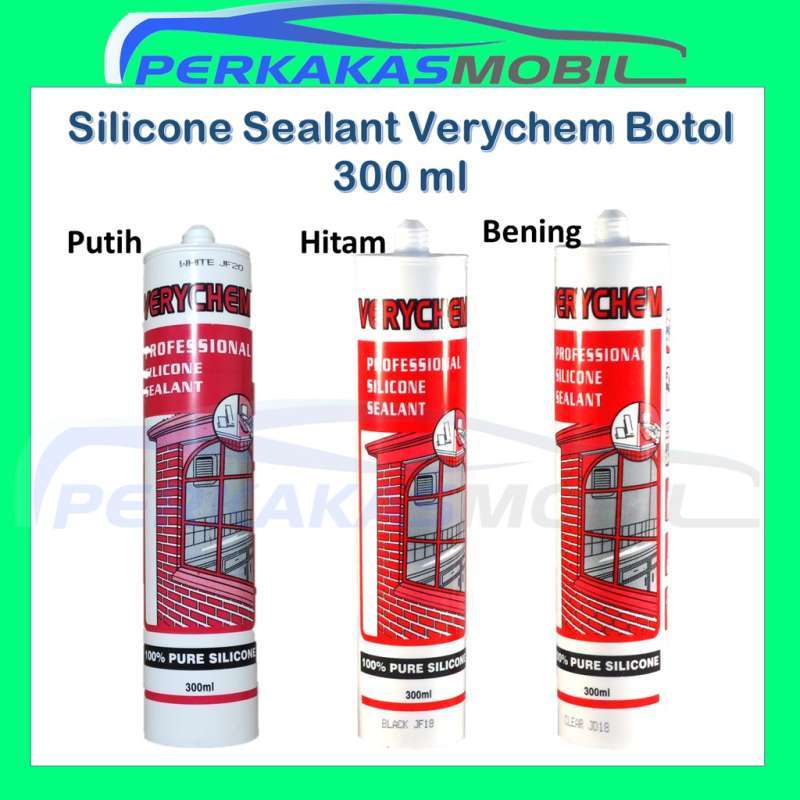 Promo Verychem Lem Silikon Silicone Sealant Rubber Botol Aquarium Kaca ...