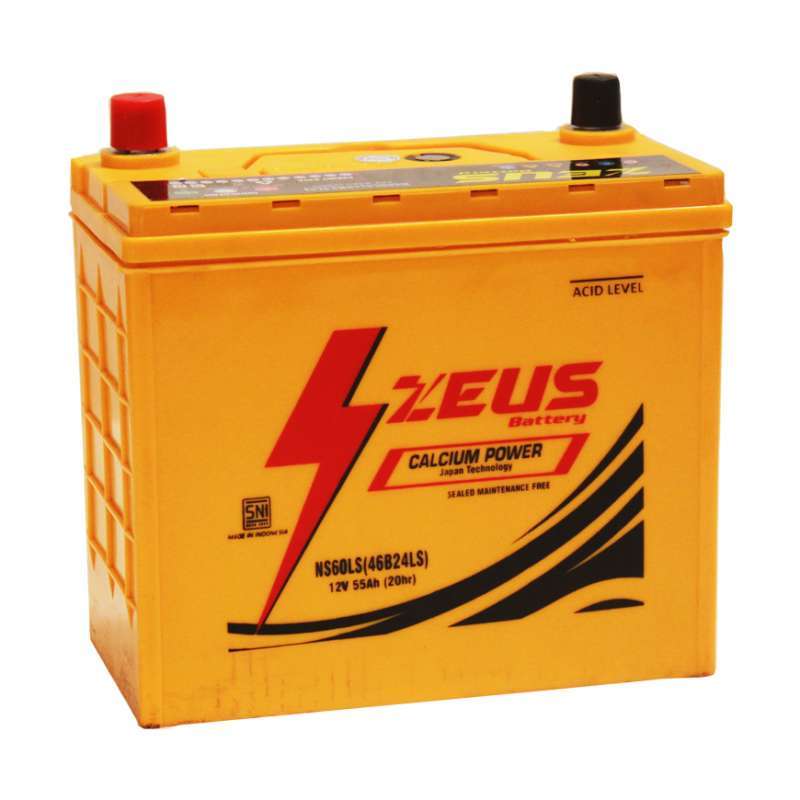 Jual Aki Mobil Ford New Laser Zeus Battery Ns60ls (46b24ls) Calcium Power Aki Kering Mf Di ...
