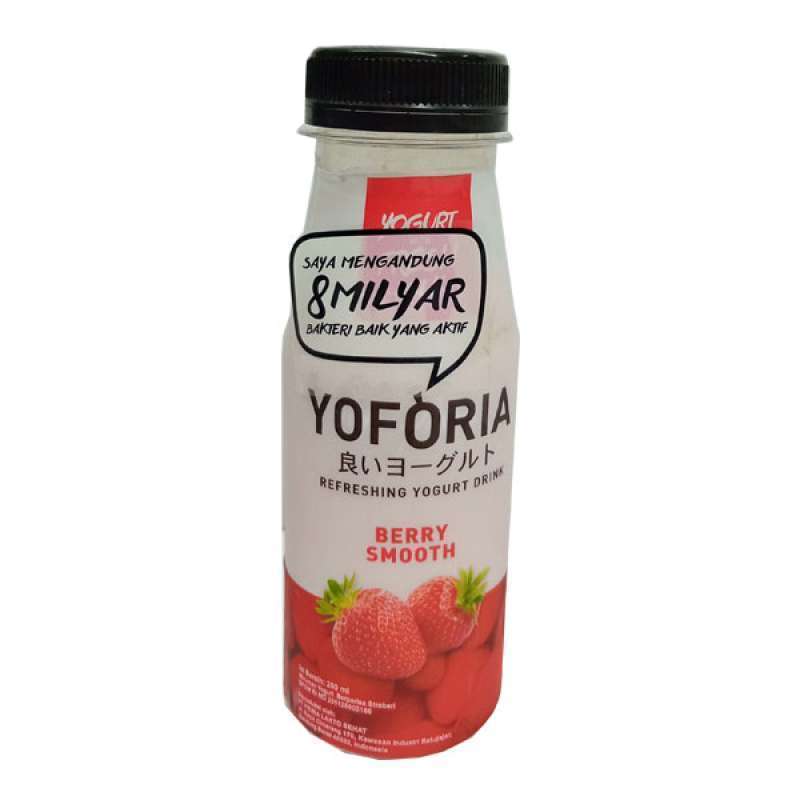 Jual Yoforia Drink Yogurt Berry Smooth 200Ml di Seller Hypermart Pesona ...