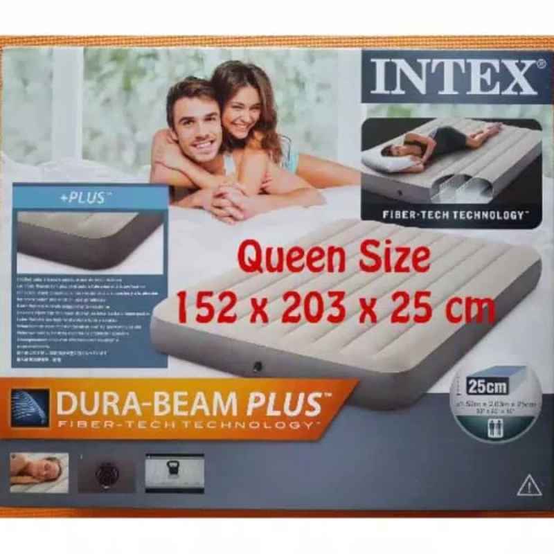 Jual INTEX 64103 Kasur Angin DURABEAM Queen Cream 152x203x25cm di ...