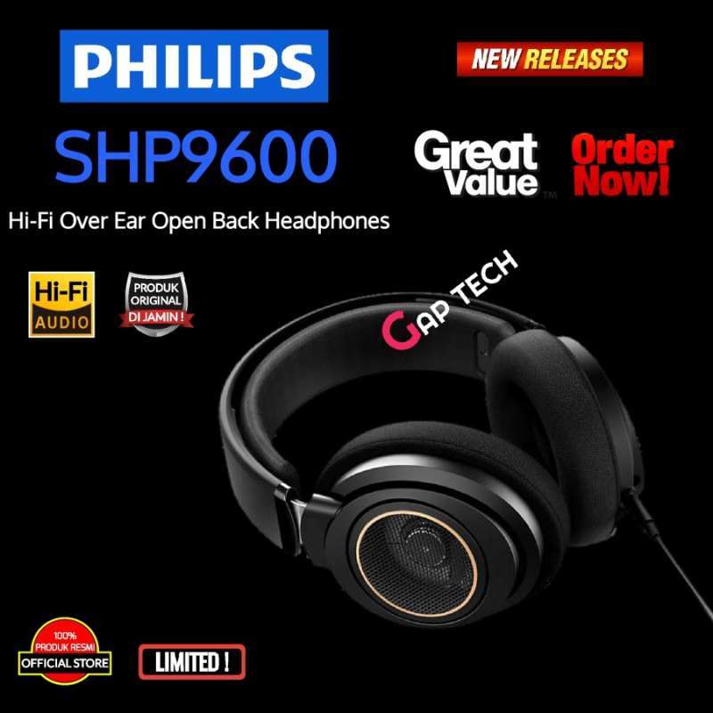 Promo Philips Shp9600 Hi-fi Over Ear Open Back Headphone Original ...