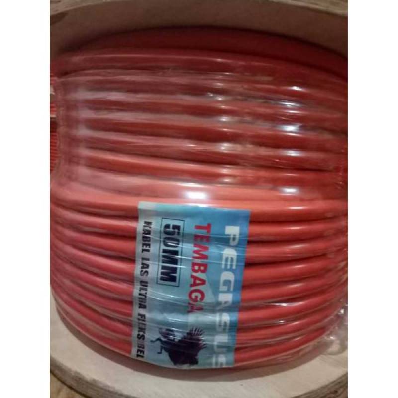 Jual Kabel Mesin Las Listrik 50 Mm Full Tembaga Murni Pvc Welding Cable ...