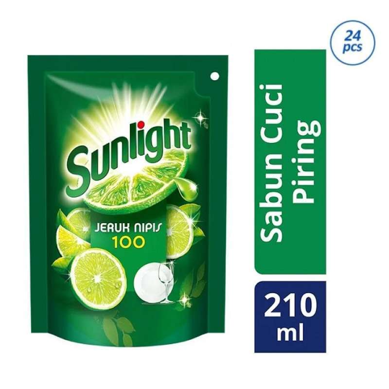 Jual Sunlight Jeruk Nipis [210 ml/ 24 pcs/ Karton] di Seller Al Farizky ...