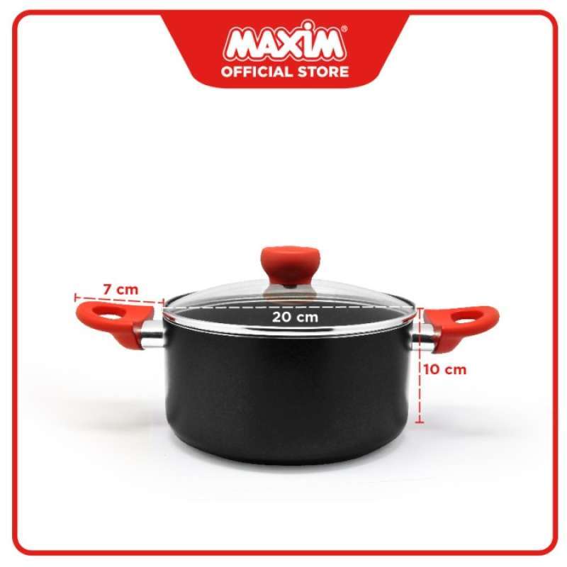 Promo Maxim New Prestige Panci Masak 20Cm + Tutup Kaca Diskon 21% di ...
