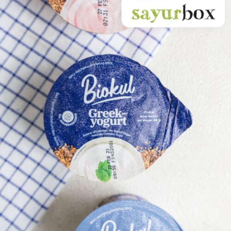 Jual Biokul Greek Yogurt Plain 80 gram Sayurbox - JKT di Seller ...