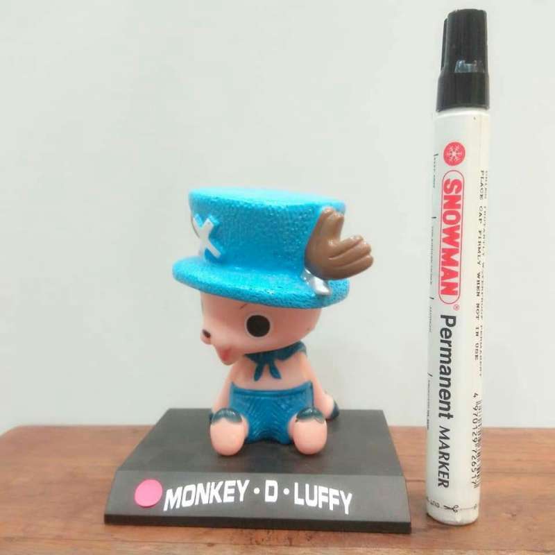 Jual figure dashboard tony tony chopper blue one piece bobble head ...