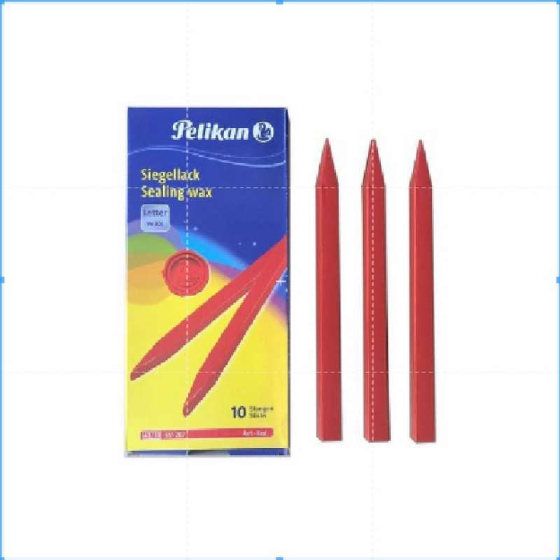 Jual Pelikan Siegellack Sealing Wax / Parcel Wax 10 Stick / Box / Lak ...
