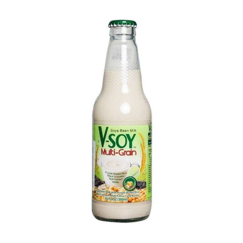 Jual V-soy Multi Grain Glass Bottle 300ml Di Seller Growell Wholefoods ...