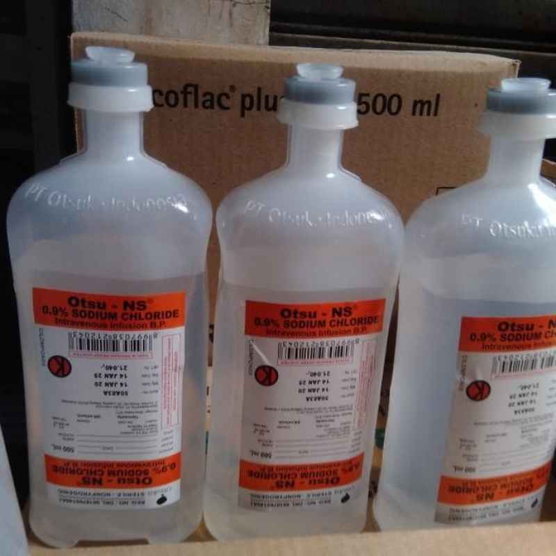 Jual Paket Hemat isi 3 - Sodium Chloride/ NaCL 0,9% 500ml by OTSU-NS Otsuka/infus di Seller ...