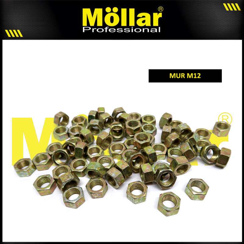 Promo Mollar 93-069 Mur M12 Hex Nut Besi Hexagonal Baut Jp M 12 - 100 ...