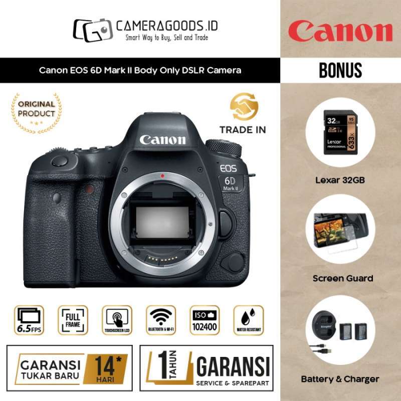 Jual Canon EOS 6D Mark II Body Only di Seller Camera Goods - Kota ...