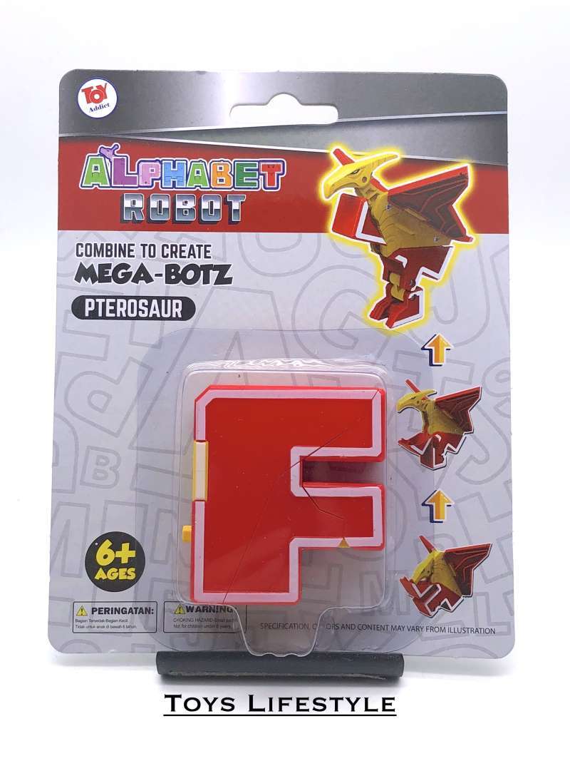 Jual Mainan Edukasi Toy Addict Alphabet Huruf Robot Mega Botz (F) di ...