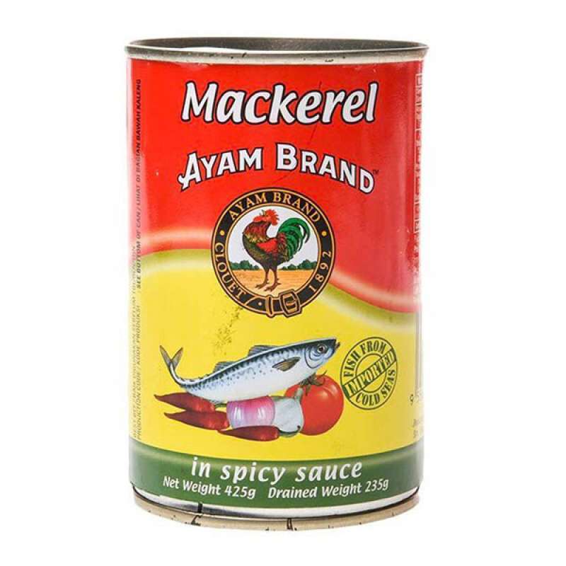 Jual AYAM BRAND Mackerel Daging Olahan Kaleng [425 g] di Seller Hyfresh ...
