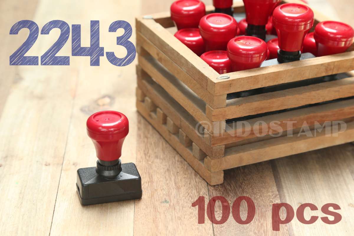 Jual gagang stempel 2243 100pcs flash stamp kotak 22mm 43mm original ...