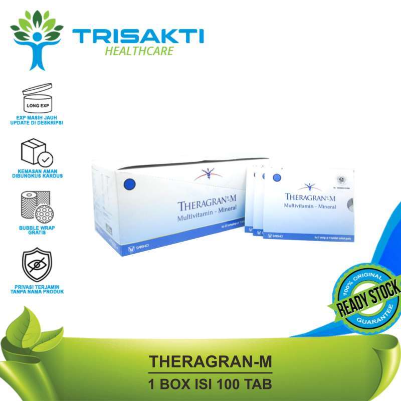 Promo THERAGRAN-M 100 MULTIVITAMIN DAN MINERAL DAYA TAHAN TUBUH Diskon ...