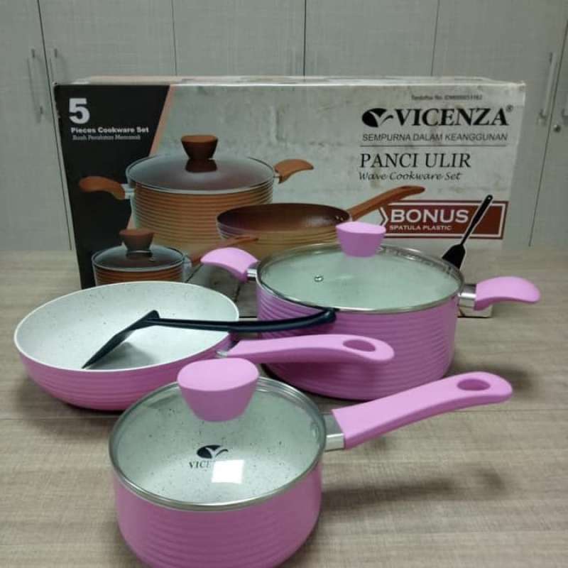Promo Panci Ulir Vicenza - Wave Cookware Set V833 Diskon 45% di Seller ...