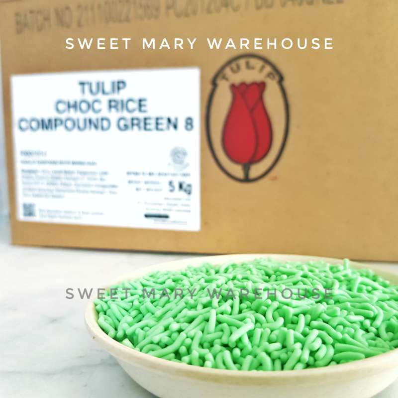 Jual Tulip Meises Chocorice Green Mint Chocolate 100gr Meses Hijau ...