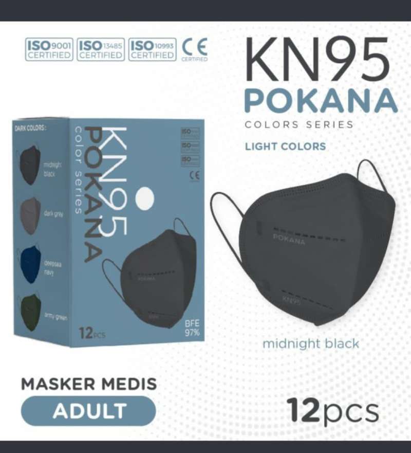 Jual Pokana KN95 Masker 6 ply Original - Pure White di Seller JC21 ...